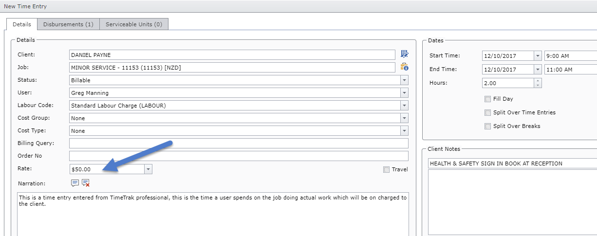 Minimum Charge Disbursements